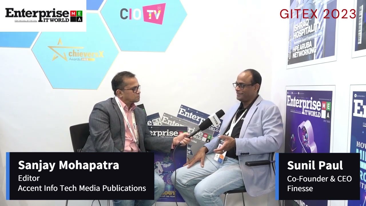 Sunil Paul, Co-Founder & CEO, Finesse speaking at Gitex 2023 - CIO TV