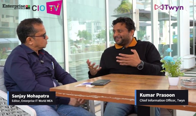 Kumar Prasoon, CIO, Twyn is speaking to Sanjay Mohapatra of Enterprise IT World MEA - CIO TV